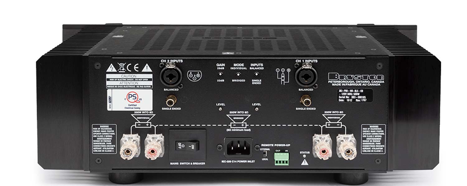 Bryston 3B3 Cubed 200 Watt Stereo Power Amplifier – Audio Solutions